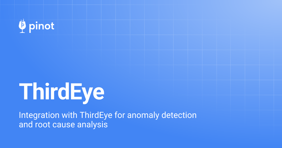 ThirdEye | Apache Pinot Docs